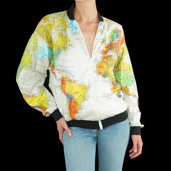 Vintage | Jackets & Coats | Vintage 989 8s Wearin The World Tyvek World ...